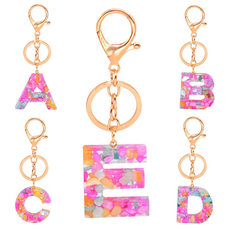 Buy 1PC Key Holder Jewelry Gift Pendant Key Rings Letter Keychain ...