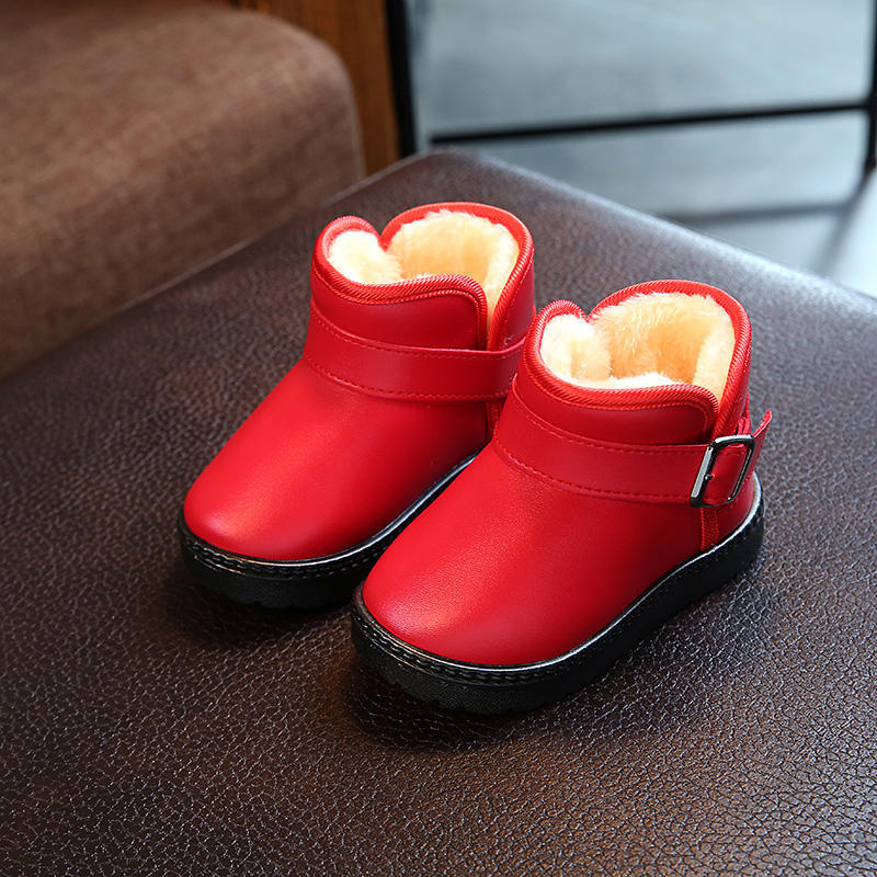 Buy Kid Winter Warm Snow Boot Comfort Thick Antislip Short Elastic Band ...