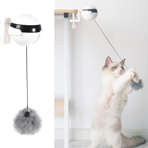 Buy Electric Automatic Lifting Cat Ball Toy Interactive Puzzle Smart ...