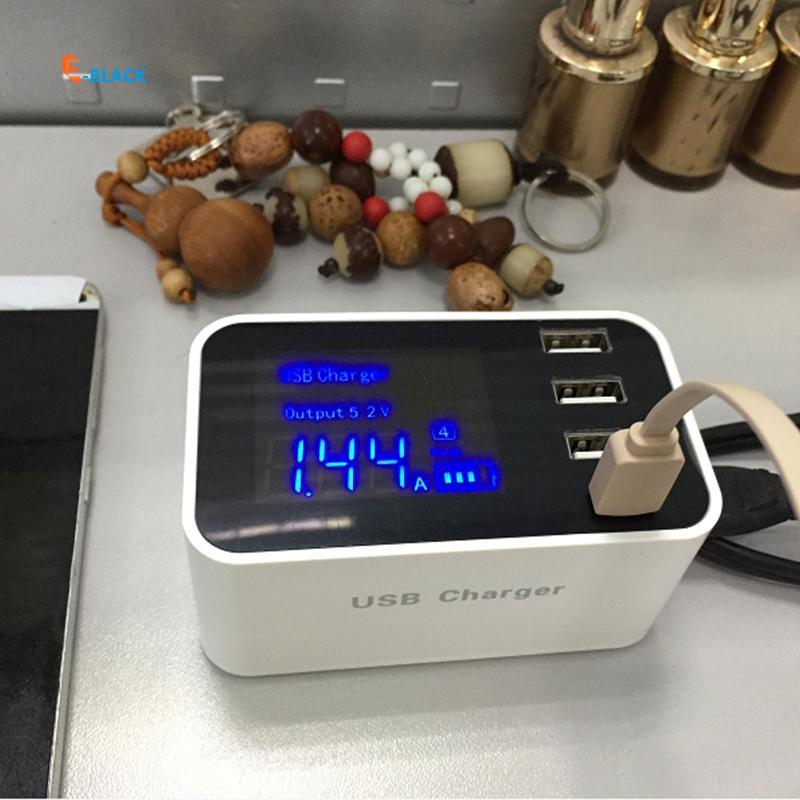 Buy YC-CDA30 USB Charger Adapter LCD Display Travel Portable Cell Phone ...