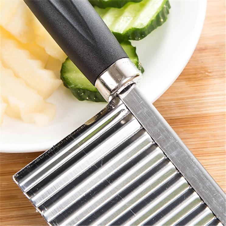 Buy Potato Wavy Edged Knife Potatoes Device Grater Cut Kitchen Gadget ...