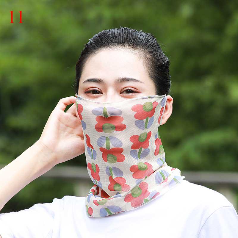 Buy 1PC Summer Useful Sunscreen Scarf Neck Mask Breathable Printing ...