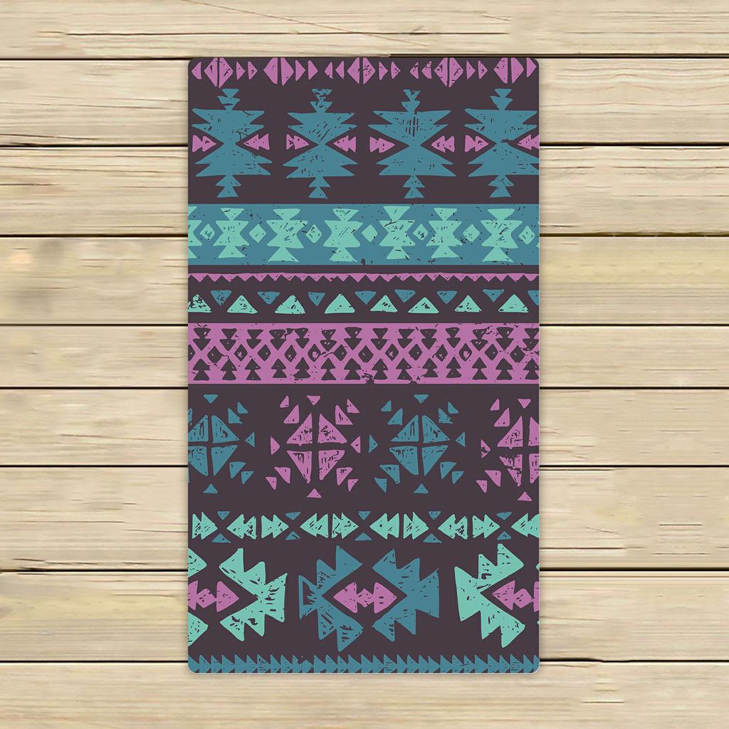 Buy Geometric Tribal Aztec Hand Bath Shower Towels 16x28inch/40x70cm at ...
