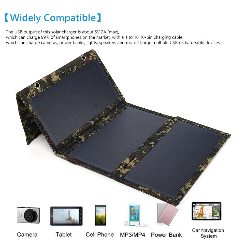 Cheap 20W/30W Outdoor Foldable Solar Panels Powerbank Solar Energy 5V ...