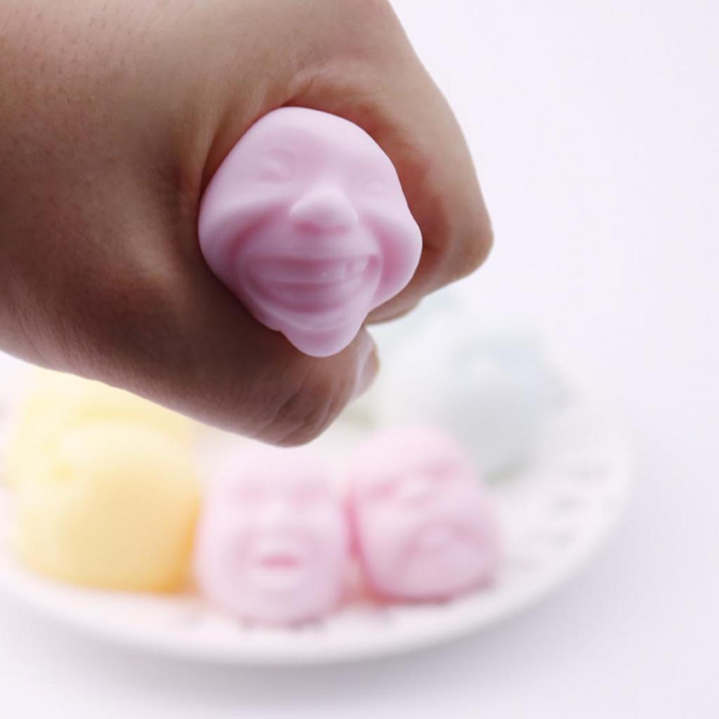 Buy Human Face Ball Squishy Squeeze Emotion Vent Toys Stress Reliever ...