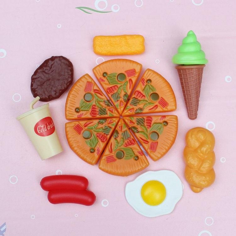 13pcs Funny Kids Plastic Pizza Cola Ice Cream Food Kitchen Role Play ...