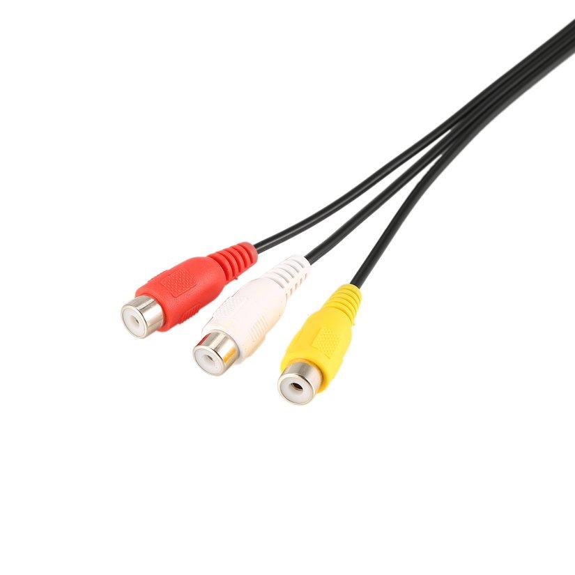 Buy PSW 1pc 3.5mm Mini Aux Male Stereo To 3 RCA Female Audio Video AV ...