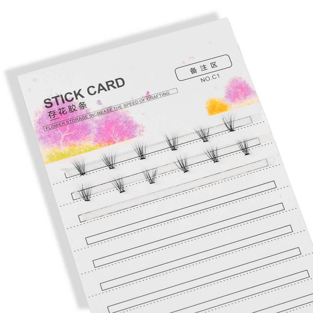 Buy M&B House 10Pcs Grafted False Eyelashes Cards with Adhesive Tape ...