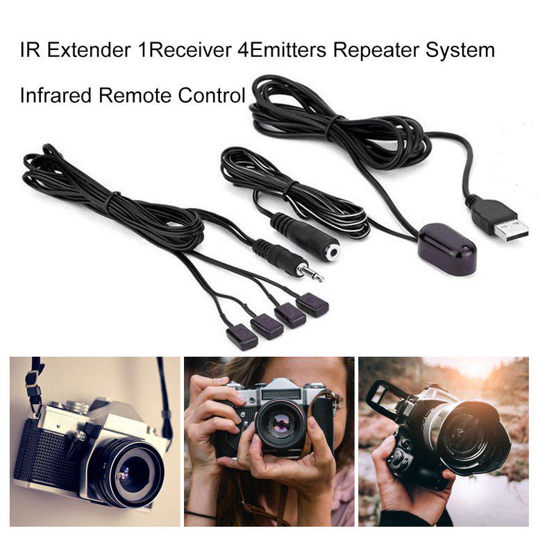 Buy EONE IR Extender 1Receiver 4Emitters Repeater System Infrared ...
