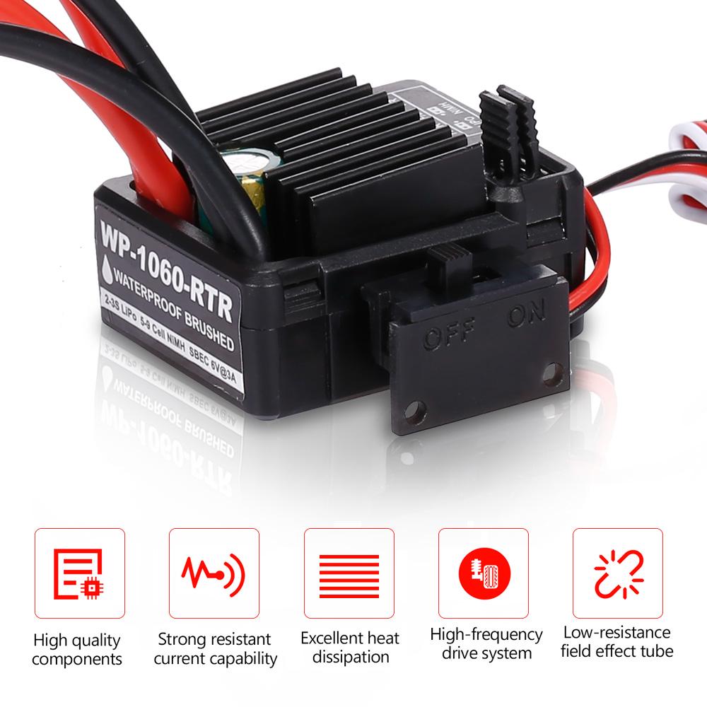 Buy GoolRC 540 23T Brushed Motor with 60A ESC Combo for 110 Onroad ...