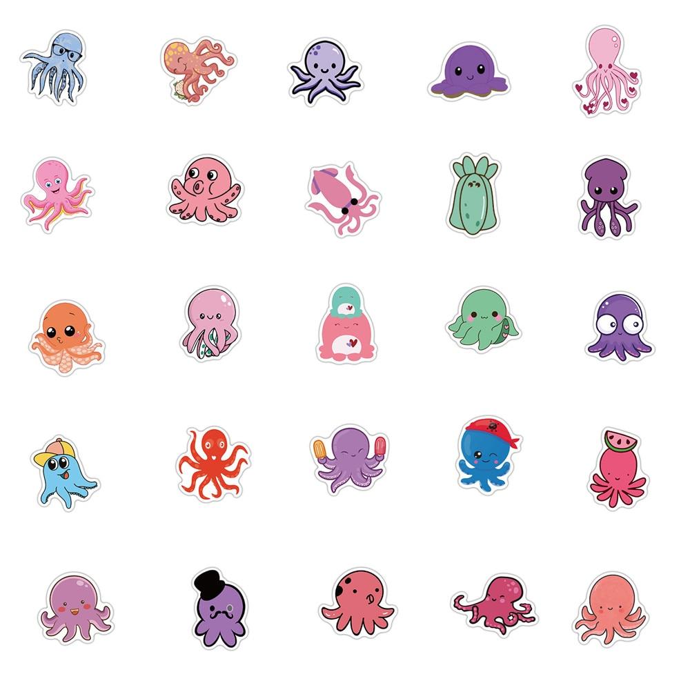 Drawing & Illustration Art & Collectibles Octopus Vinyl Stickers Pen ...