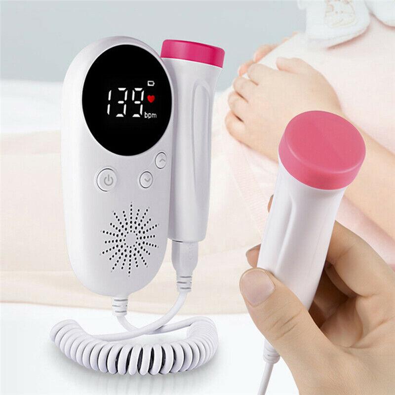 Buy Fetal Doppler Detector Baby Heart Beat Rate Probe Prenatal Monitor ...