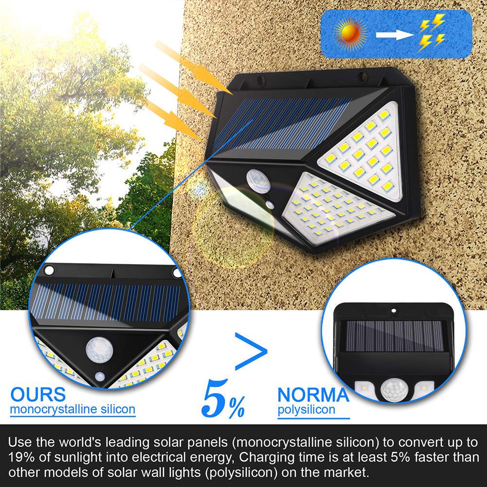 Cheap 4/2/1pcs Waterproof Solar Light 100 LED Outdoor Solar Lamp PIR Motion Sensor Wall Light ...