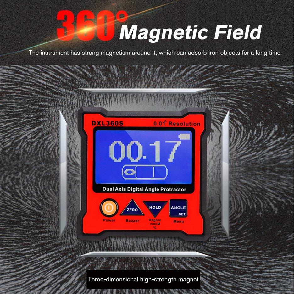 Buy DXL360S Dual-axis Digital Display Level Gauge Angle Protractor ...
