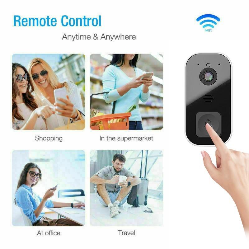 Buy Smart Home Video Doorbell Wifi Camera Wireless Doorbell Call ...