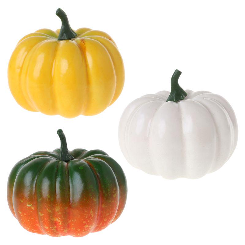 Buy Realistic Fake Artificial Small Pumpkins For Halloween Fall Harvest ...