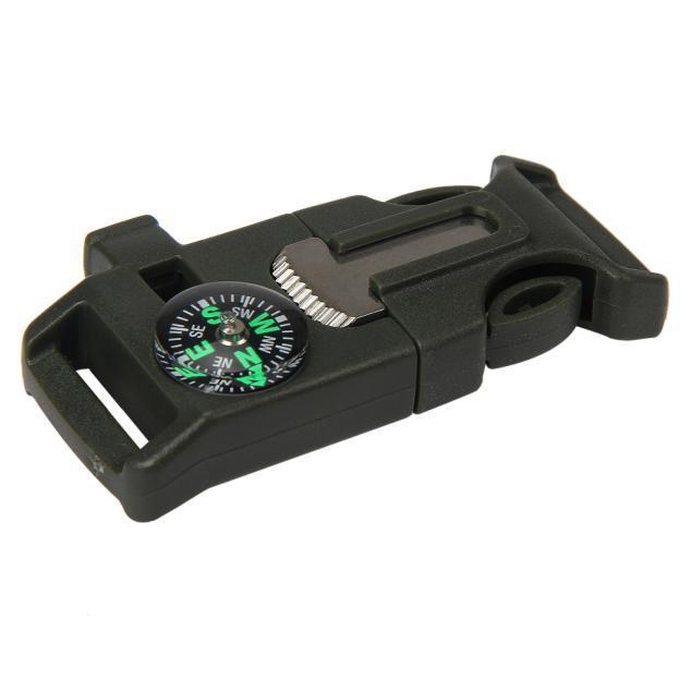 Buy Side Buckle with Whistle Compass Flint Fire Starter Scaper for ...