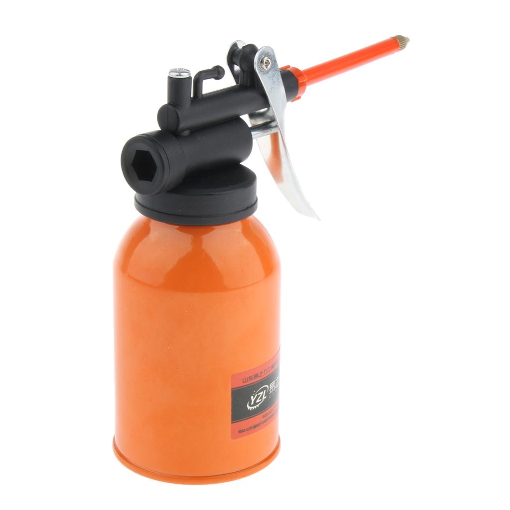 250ml Steel High Pressure Hand Pump Oiler Oil Pot Spray Can for ...