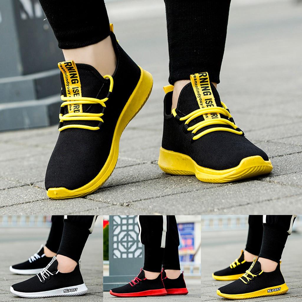 Buy Men Fashion Mesh Casual Shoes Low-Top Student Shoes Breathable ...