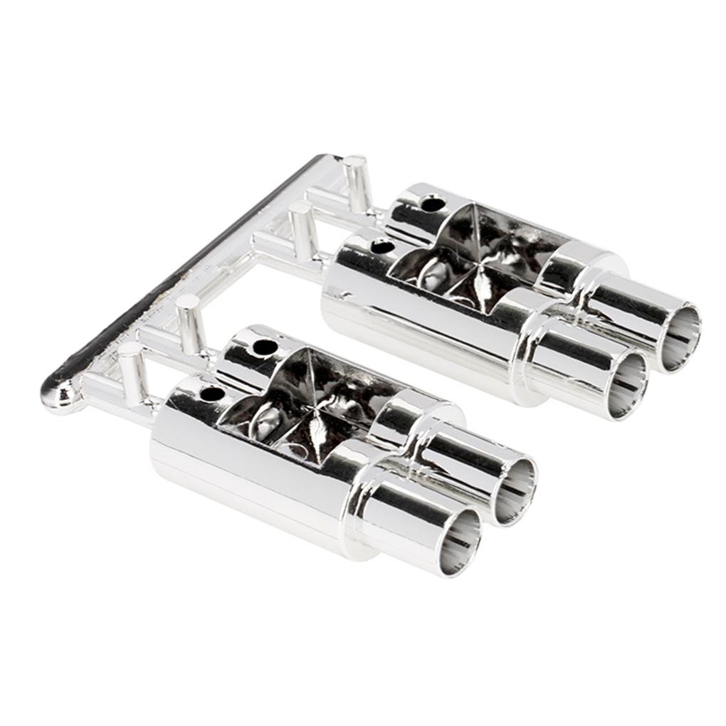 Cheap RC Car Hobby Model Double Exhaust Pipe Mufflers Portable Replace ...