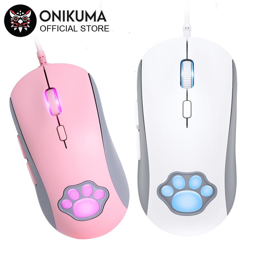 Buy ONIKUMA Wired Gaming Mouse Cat Claw Optical USB Computer Mice with RGB Running Light for ...