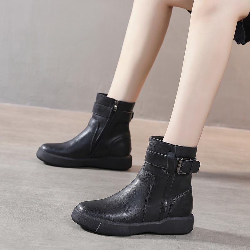 Buy Martin boots women's spring and autumn new flat Martin boots all ...