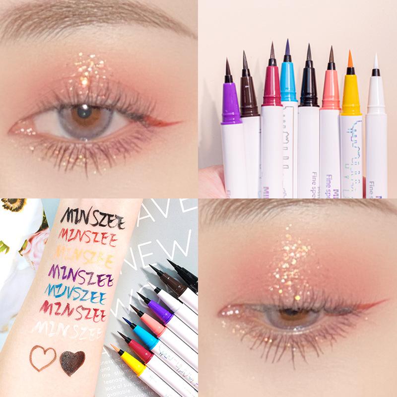 Buy MINSHZEE Long Lasting Waterproof 8 Colors Eyeliner at affordable ...
