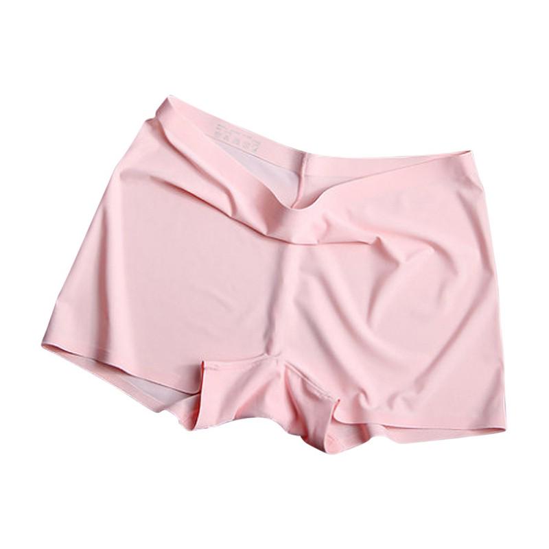 Buy Women's Ice Silk Safety Shorts Invisible Seamless Boxer Briefs ...
