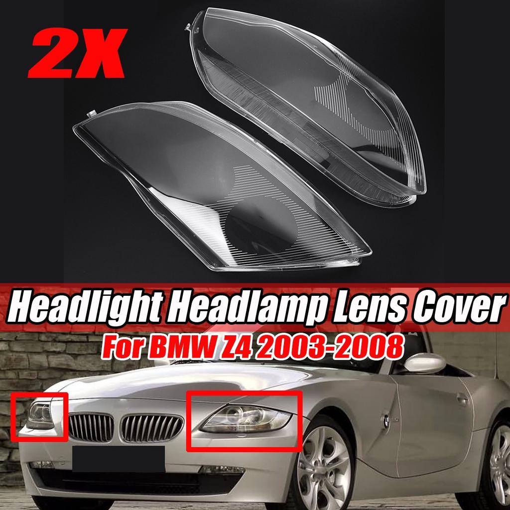 1 Pair Left+Right Car Headlight Fog Light Lens Shell Cover Headlamp ...