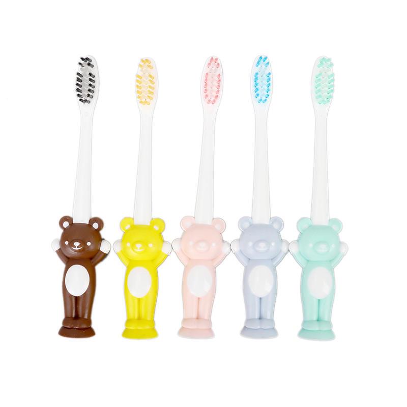 Buy Best Bristles Nylon Bristle Brush Soft Cute Bear Shape Toothbrush ...