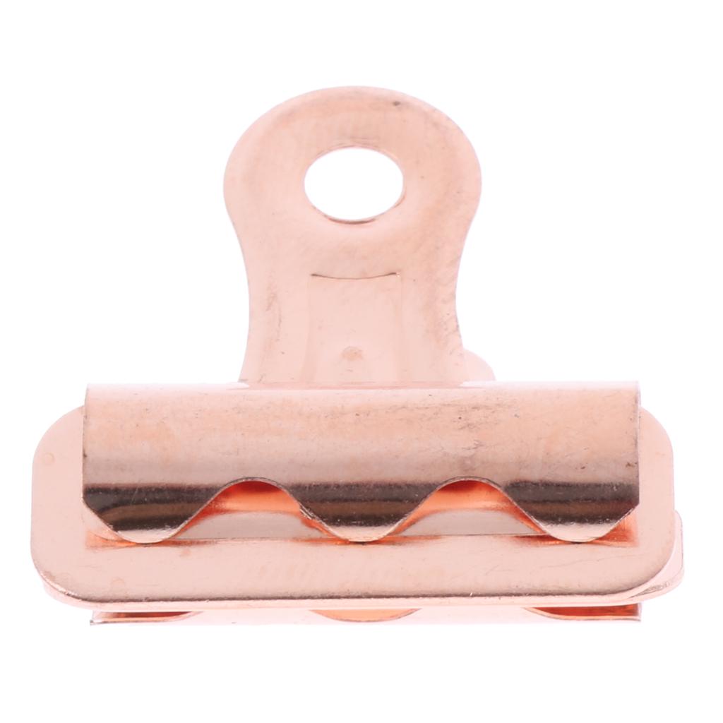 Buy 20 Pieces 25mm Metal Bulldog Clips Letter Grip Office Supply Rosy ...