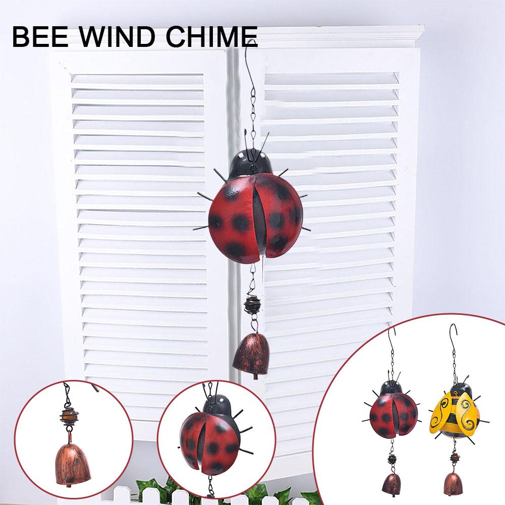 Buy Cute Cartoon Ladybug Bee Hanging Wind Chime Garden Stereoscopic ...