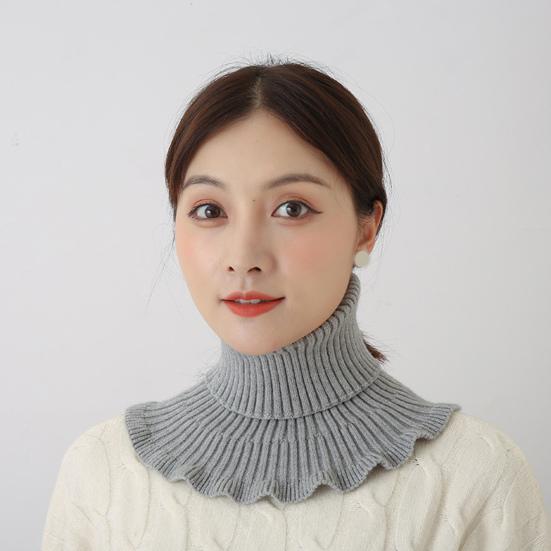 Buy Comfortable Stretchy False Collar Knitted Fabric Practical Warm ...