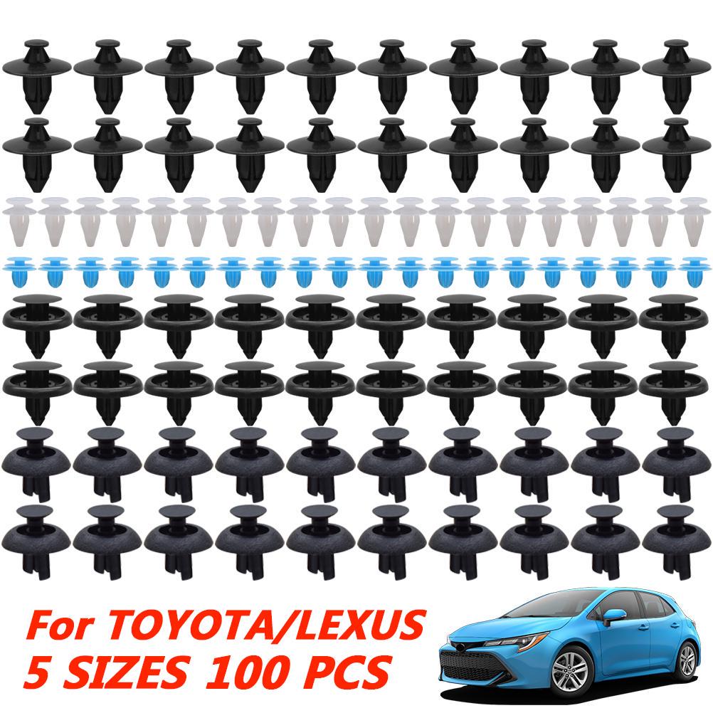 Buy 100pcs Car Panel Trim Clips For Toyota Lexus Bumper Hood Retainer ...