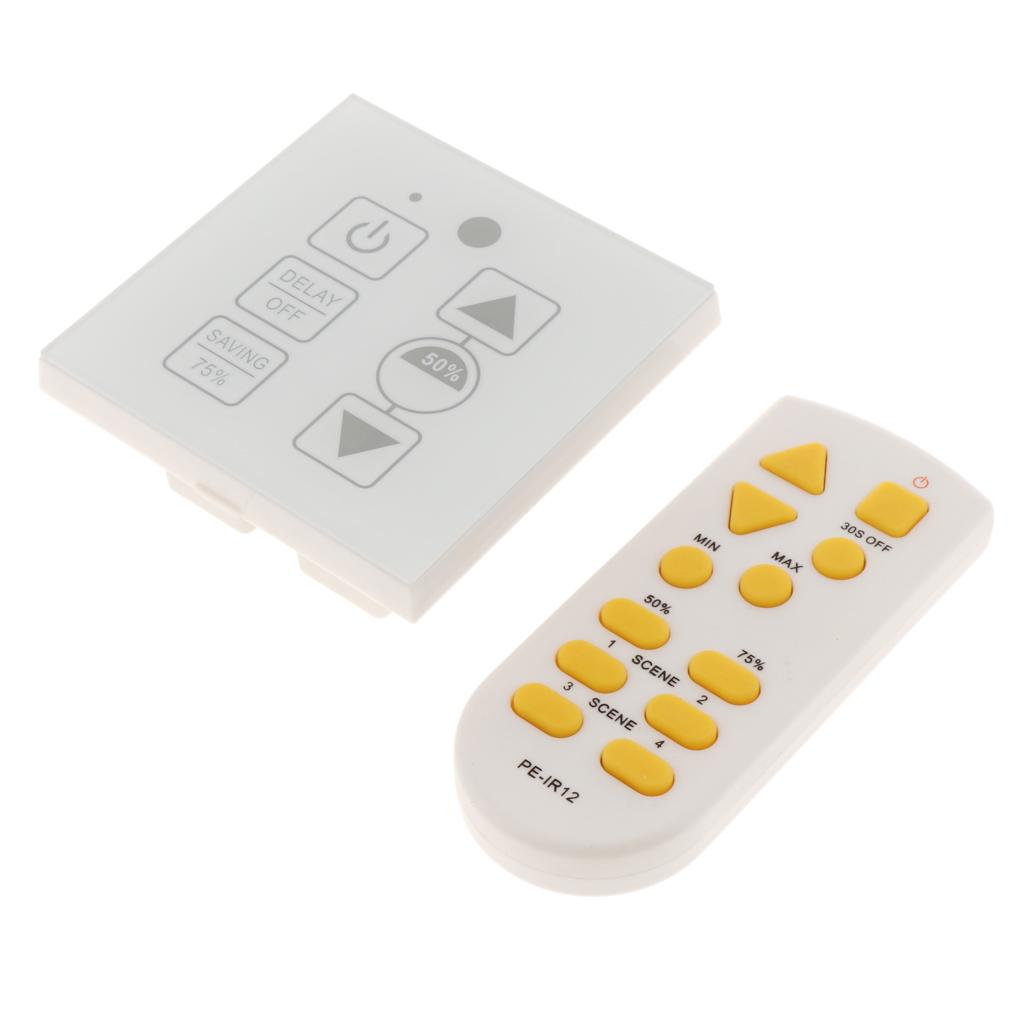 Buy 010V IR Control Led Touch Switch Panel Stepless Controller Dimmer ...