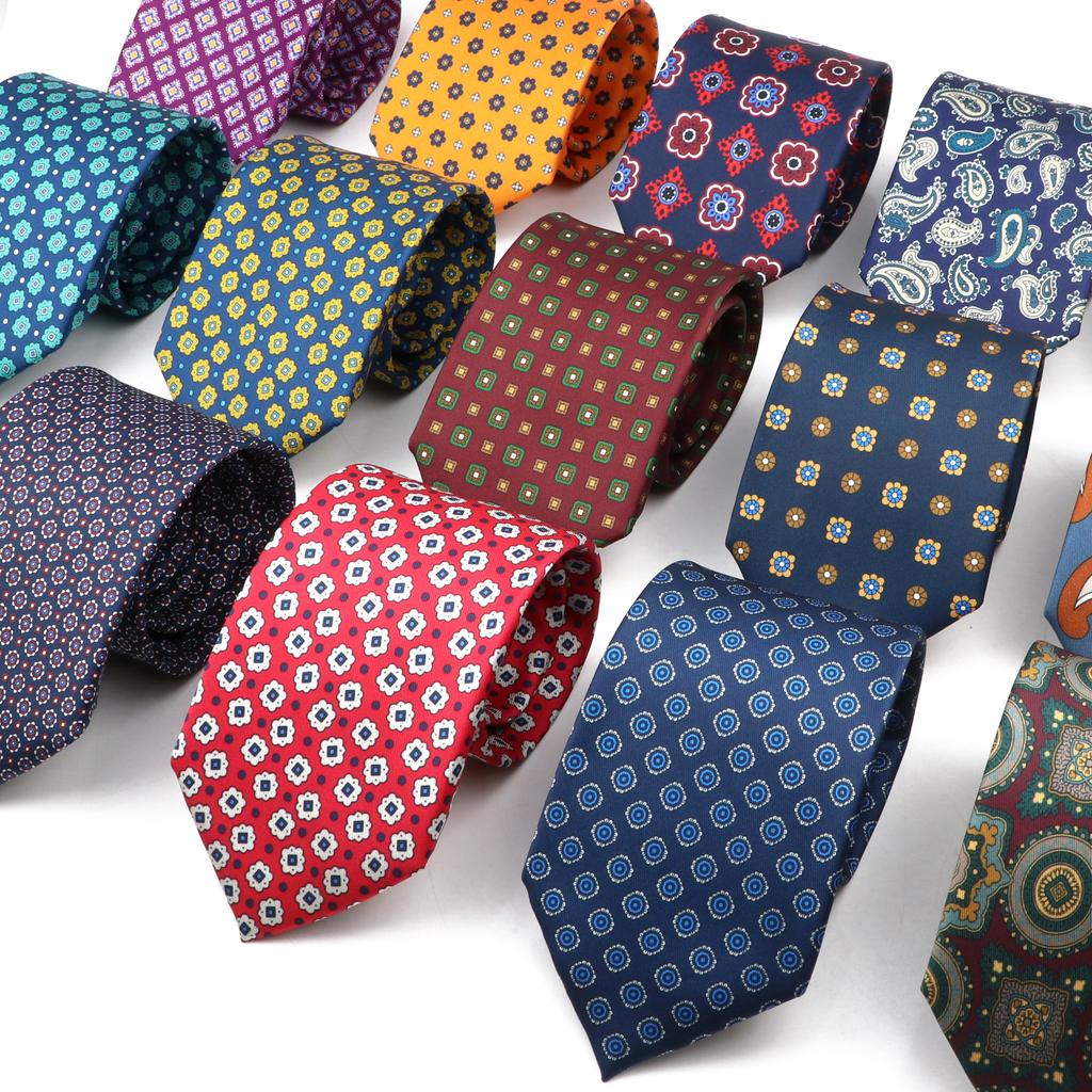 Cheap Super Soft Bohemian Silk Polyester Ties For Men Novelty Design ...