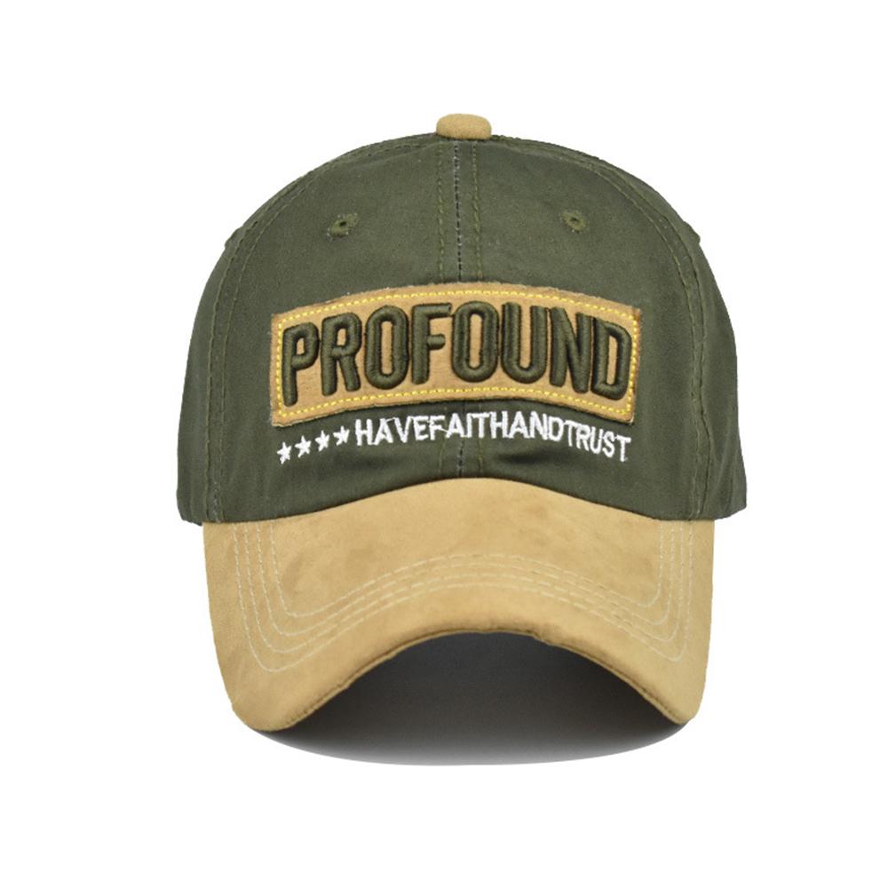 Cheap FS Trendy Army Green Patchwork Snapback Baseball Cap For Men ...