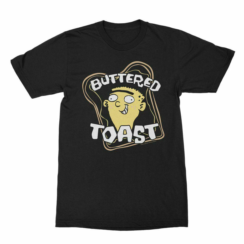 Buy Ed Edd N Eddy Buttered Toast Black Adult Funny Men T Shirt Casual ...