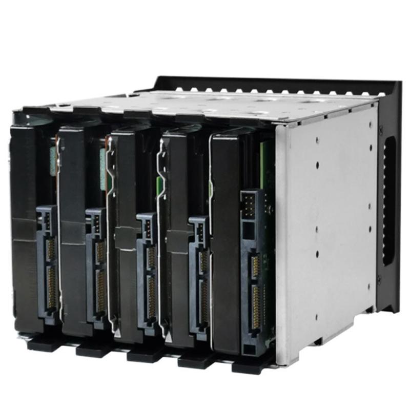 Buy Stainless Steel Hard Drive Cage, 5.25" to 5x 3.5" Rack SAS for ...