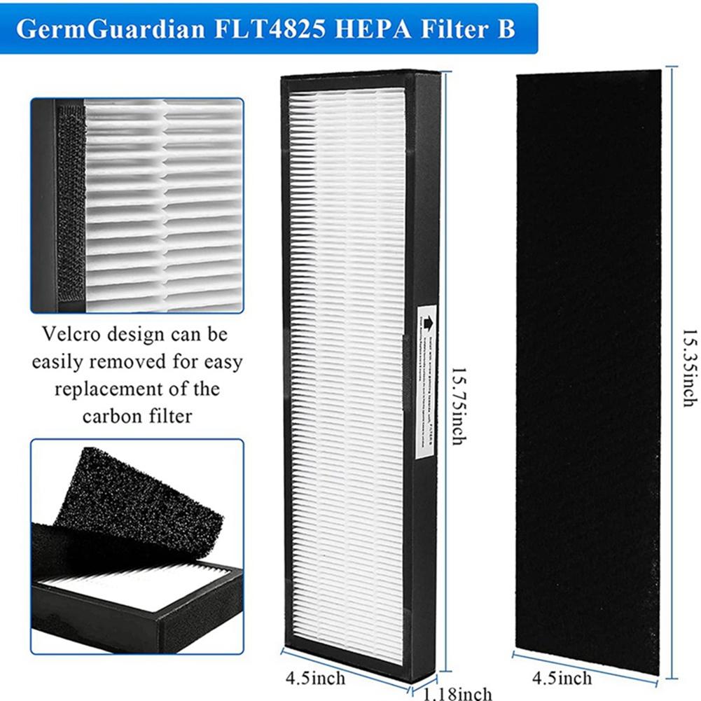 💰Kaufe FLT4825 HEPA Filter B for GermGuardian AC4825 AC4825E AC4850PT ...