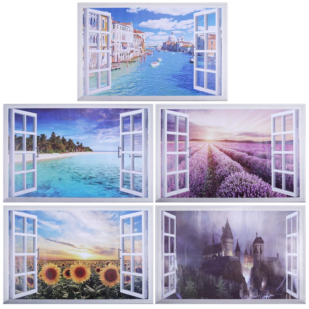 Buy 3D DIY Thicken Waterproof PVC Self Adhesive Wall Stickers Glass ...