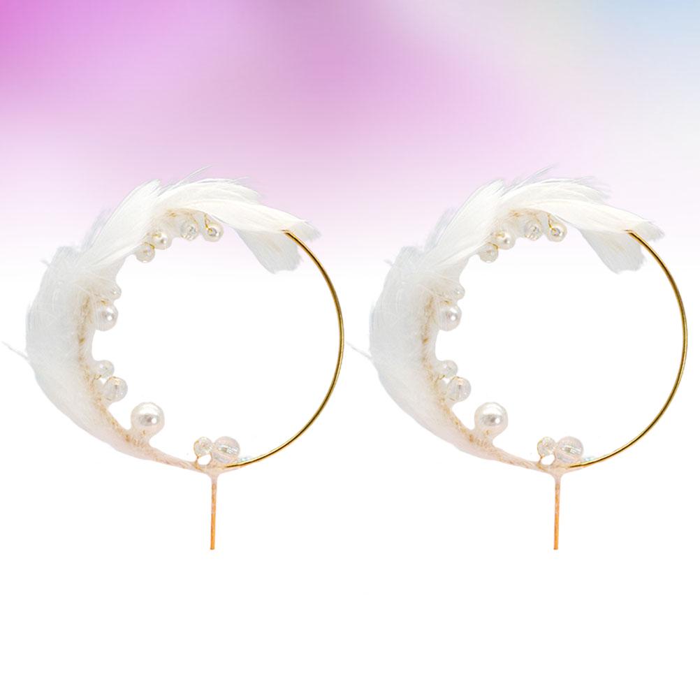 Buy 2Pcs Cake Topper Cake Stick Cake Insert Card Cake Accessories Cake ...