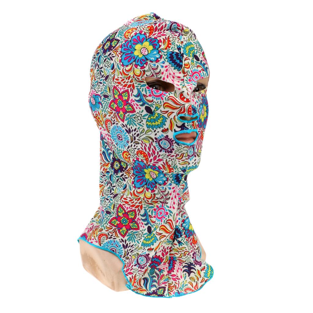 Buy Swimming Cap Full Face UV Protection Swimming Mask Head and Neck ...