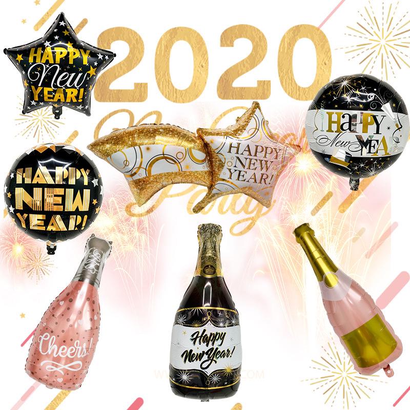 Buy 1 Pcs Large Champagne and Wine Glass Inflatable Aluminum Foil ...