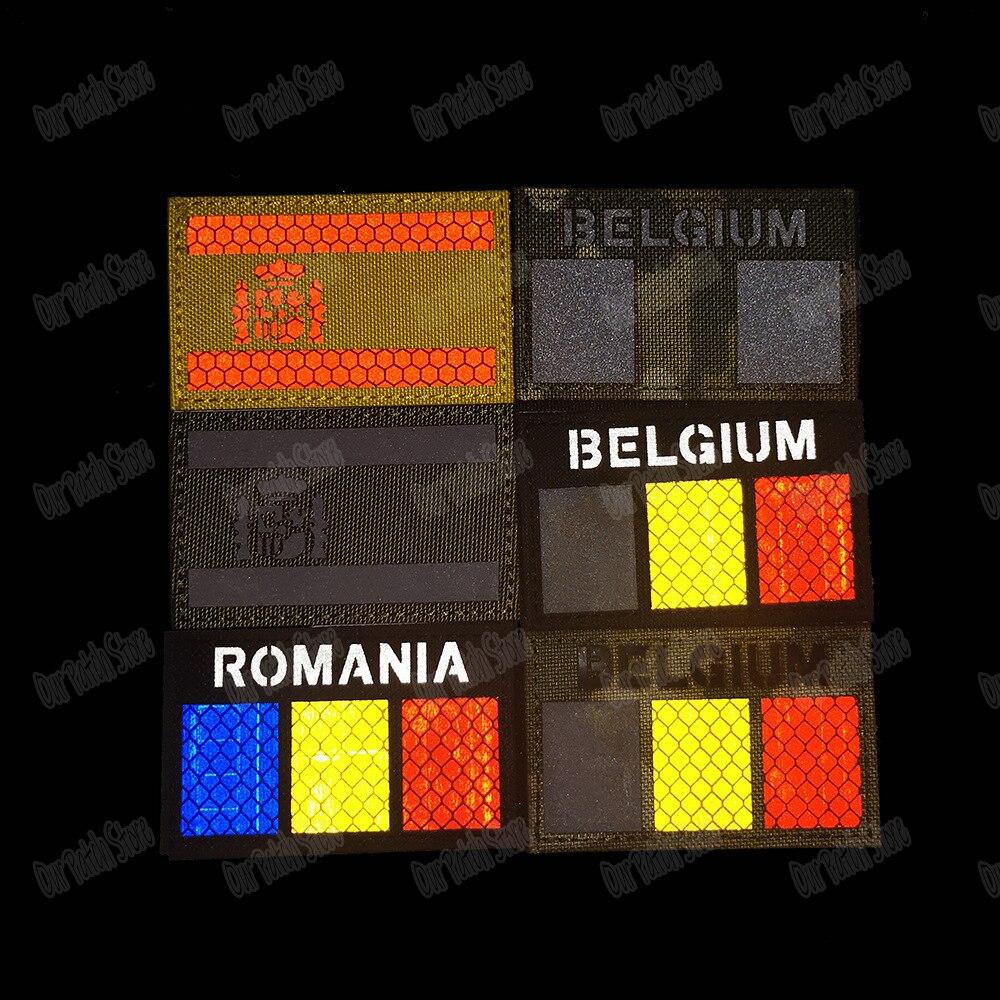 Cheap Belgium Flag Patch Belgian Emblem Tactical Military Armband Hook Loop Fastener Backing ...
