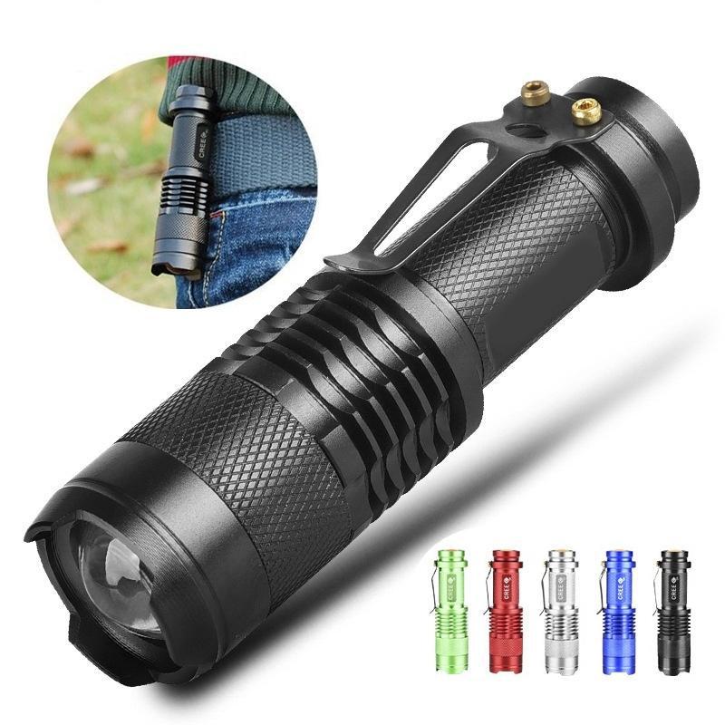 Buy 5000LM CREE Q5 3 Modes Zoomable LED Flashlight Torch Light with ...