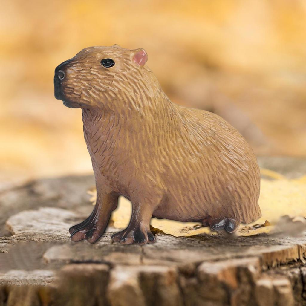 Simulation Capybara Figurines Playset Miniature Figure Science ...