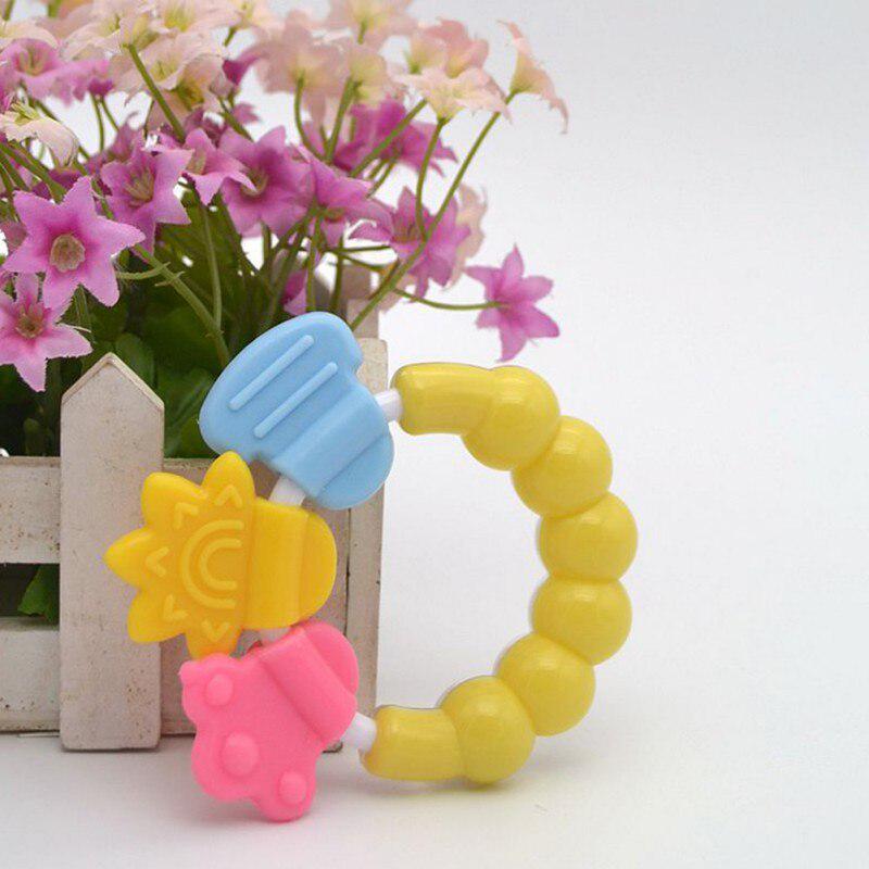 Baby Cartoon Teether Teeth Biting For Babies Rattle Toy For Bed Bell ...