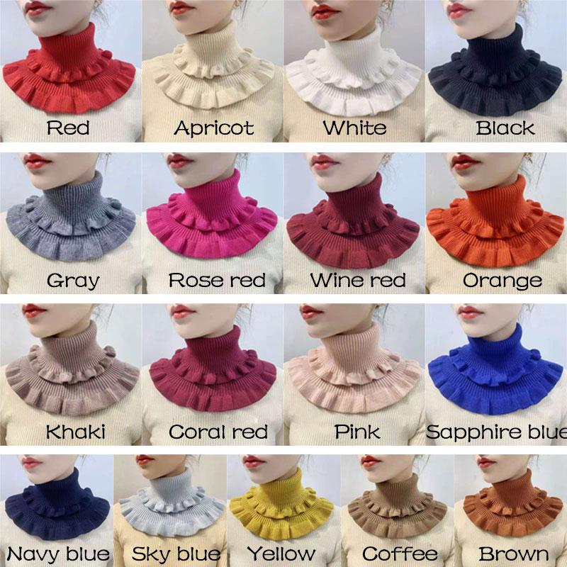 1Pc High-stretch Fake Collar Neck Guard More Versatile Collar High-neck ...
