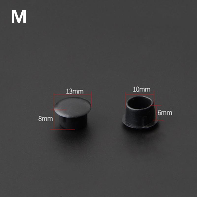 Buy 100Pcs Push Fit Caps Decorative Plastic Hole Plugs Screw Covers ...